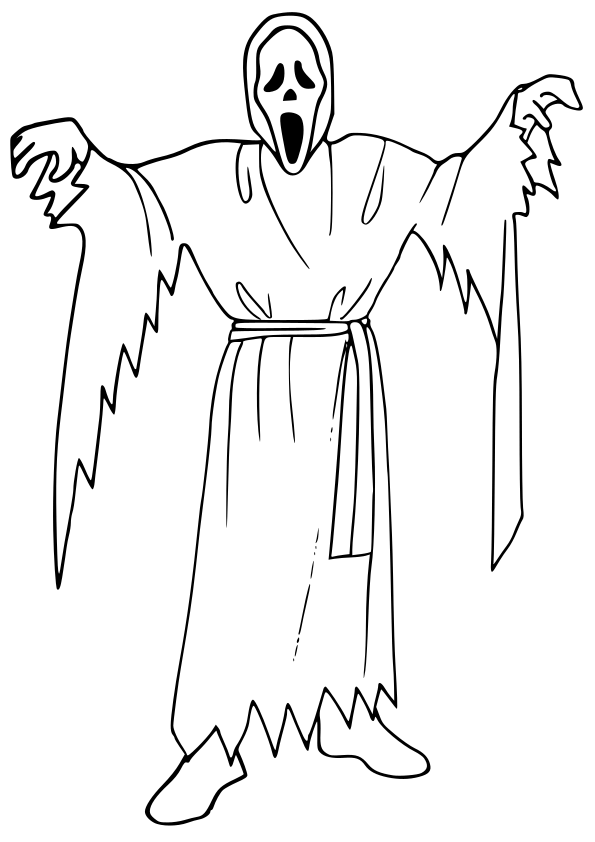 Ghostface Scream Coloring Pages Ghostface Scream Coloring Pages